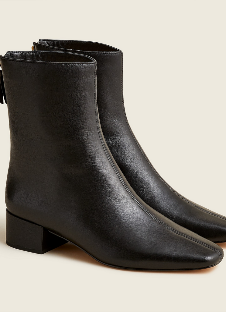 Roxie center-seam ankle boots in leather - Crystalin Marie
